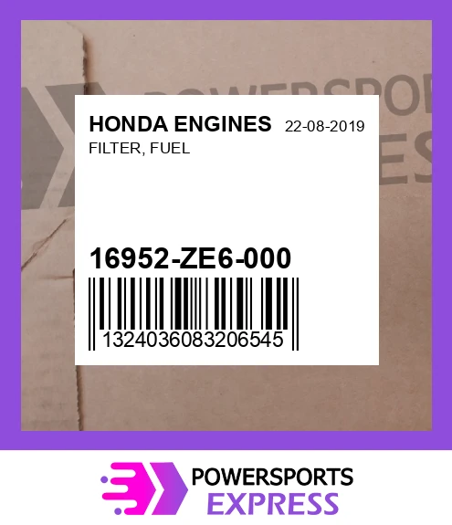 16952-ze6-000 FILTER, FUEL fits Honda Engines