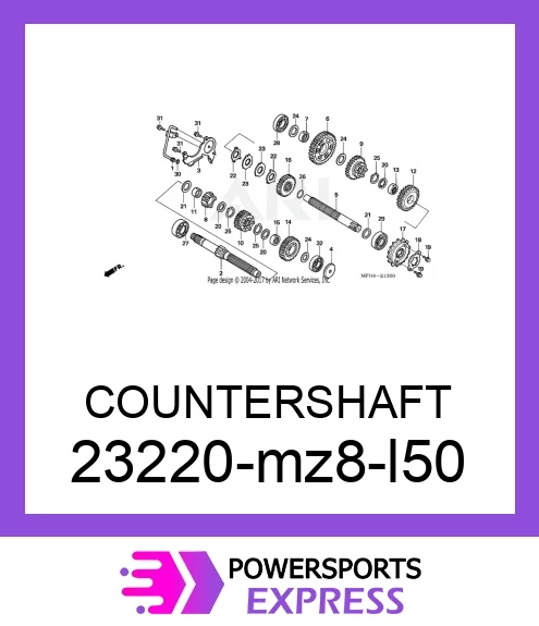 23220-MZ8-L50 COUNTERSHAFT