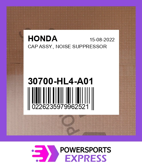 30700-HL4-A01 CAP ASSY., NOISE SUPPRESSOR fits HONDA
