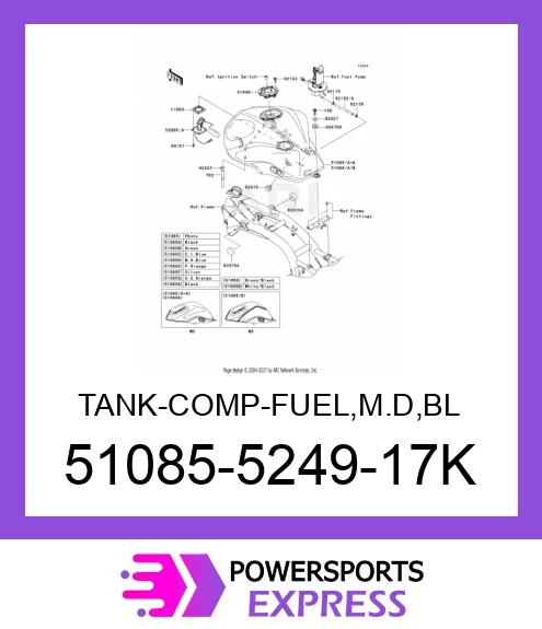 51085-5249-17K TANK-COMP-FUEL,M.D,BL