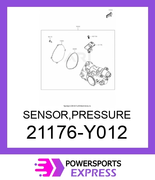 21176-Y012 SENSOR,PRESSURE fits KAWASAKI MOTORCYCLE