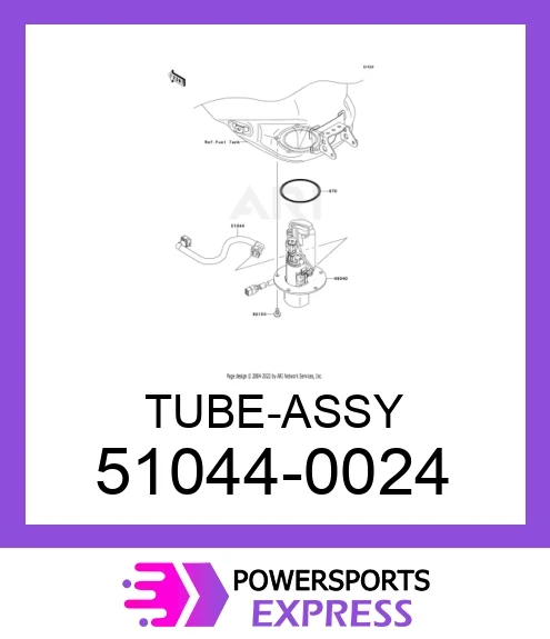 51044-0024 TUBE-ASSY fits KAWASAKI MOTORCYCLE