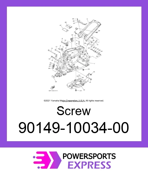 90149-10034-00 Screw fits Yamaha
