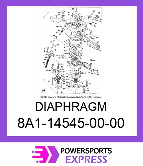 8A1-14545-00-00 DIAPHRAGM fits YAMAHA